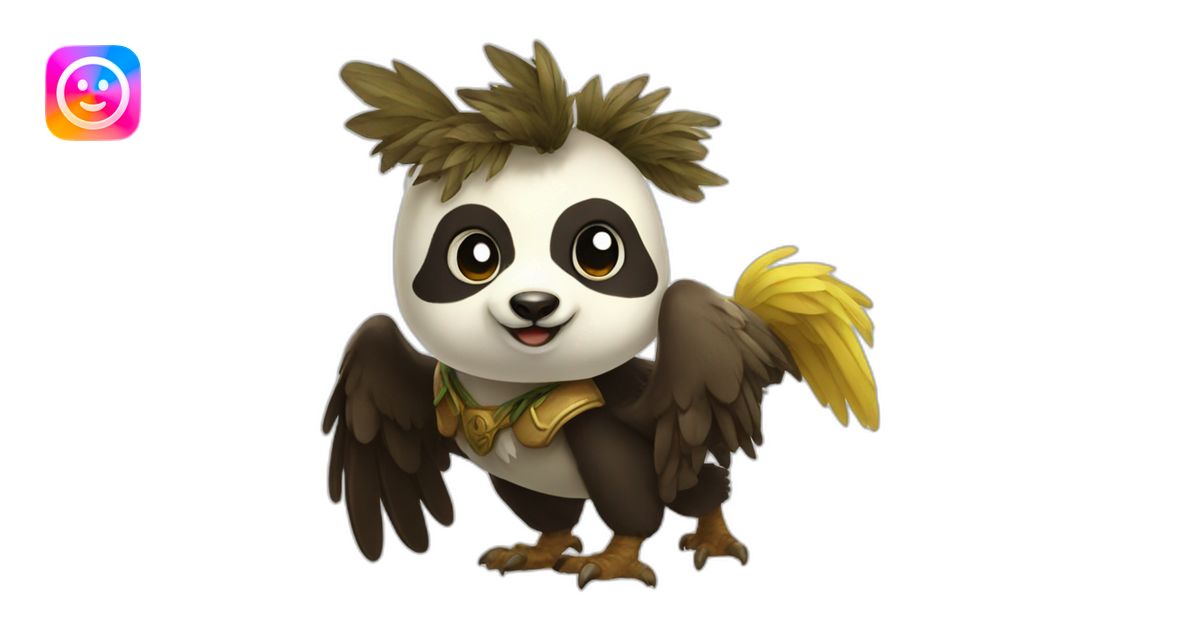 panda-chocobo emoji | AI Emoji Generator