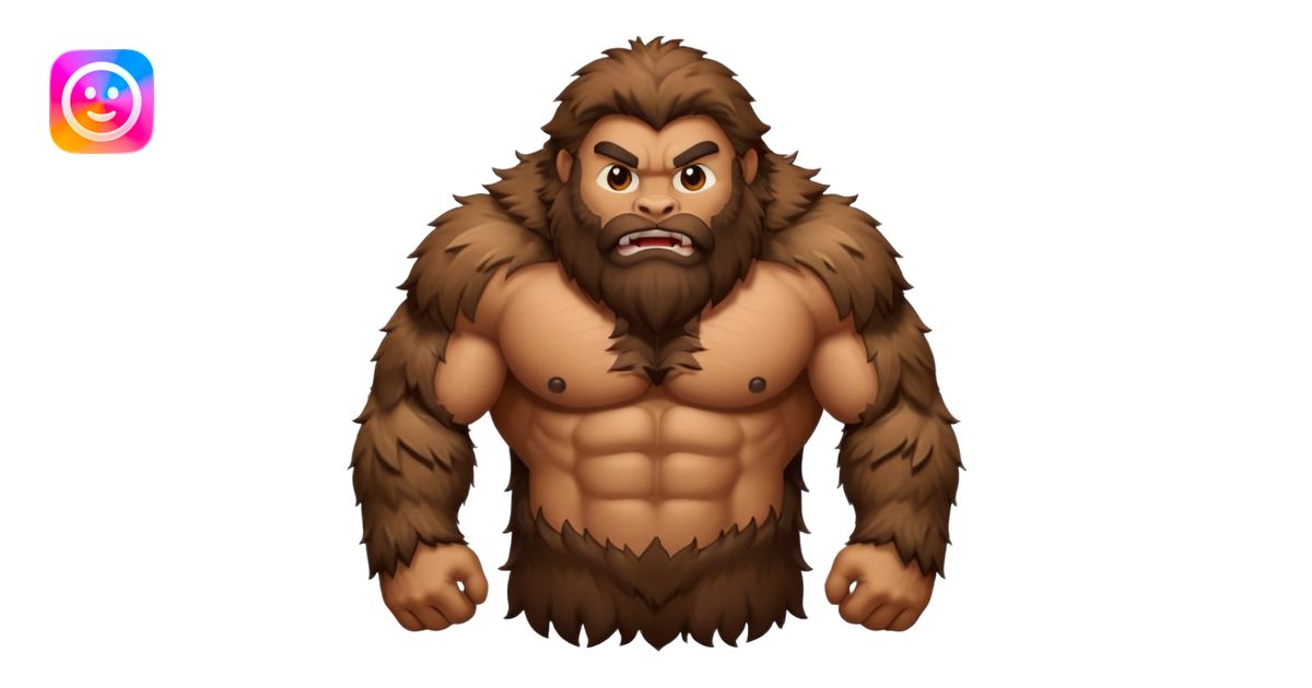 Create a hairy creature emoji | AI Emoji Generator