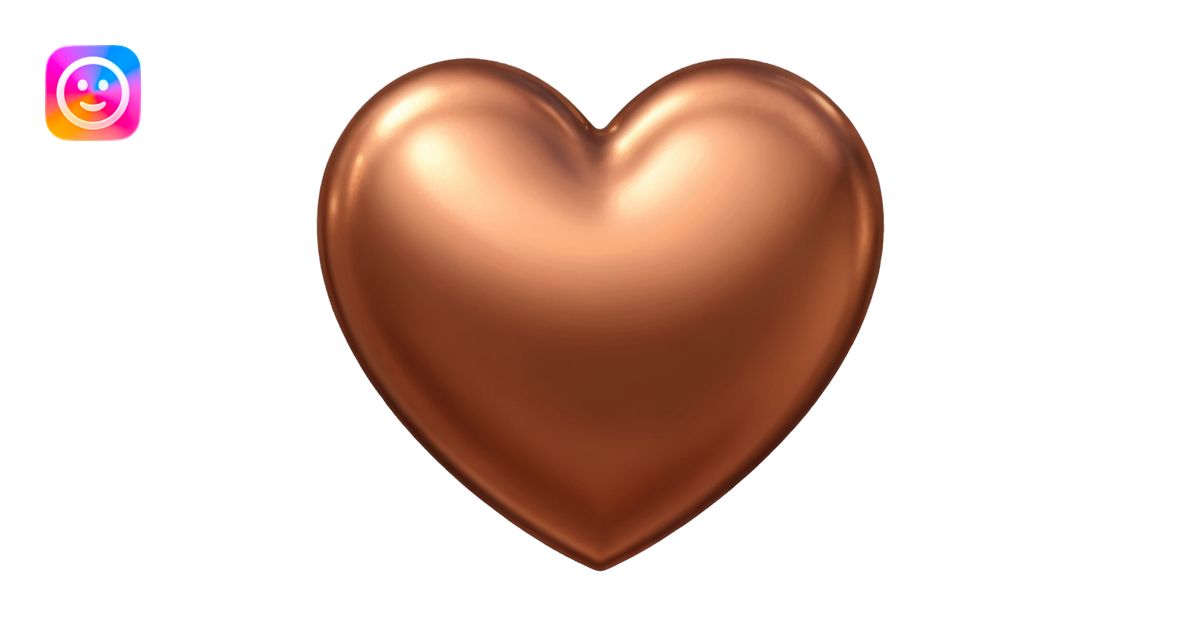copper heart emoji emoji | AI Emoji Generator