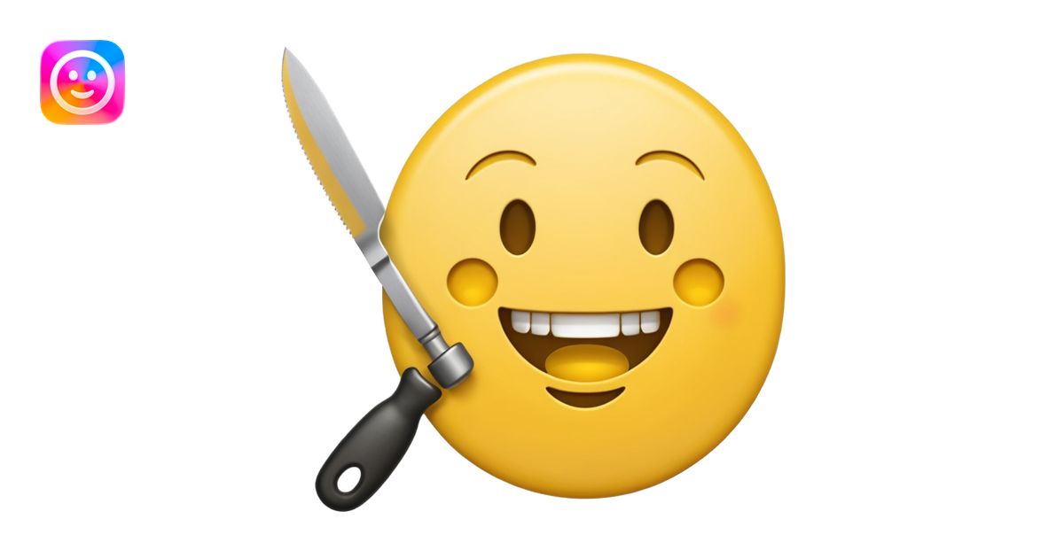 Emoji mit Messer emoji | AI Emoji Generator