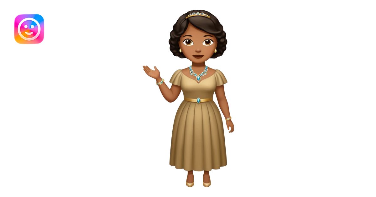 Madam C.J. Walker with dark brown hair emoji | AI Emoji Generator