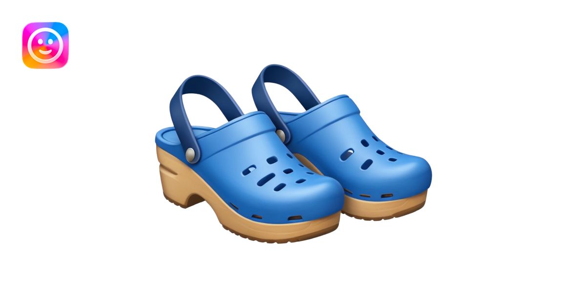 clogs blue emoji | AI Emoji Generator