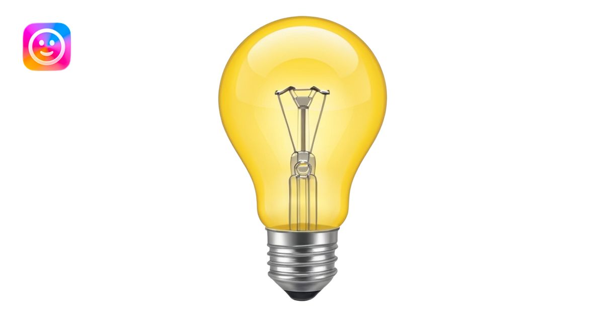 a shiny and powerfull light bulb emoji | AI Emoji Generator