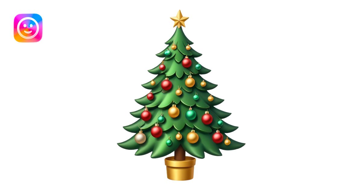 Christmas tree emoji | AI Emoji Generator
