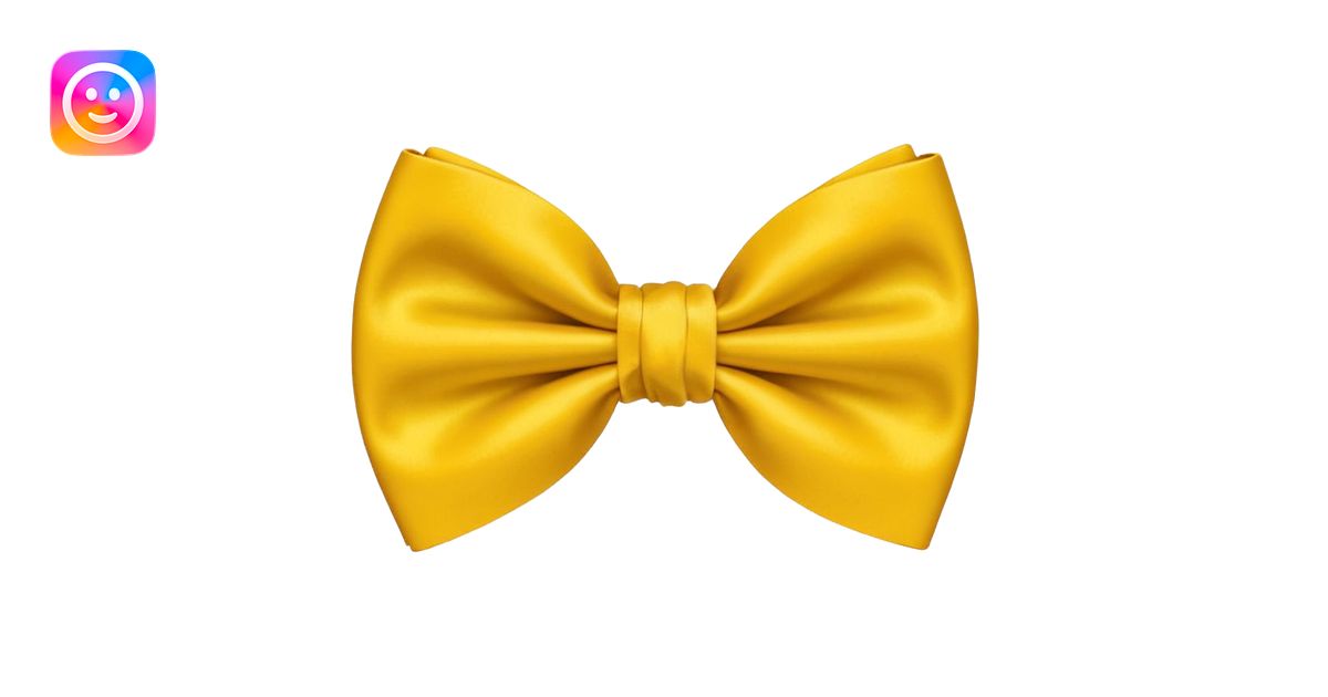 yellow bow tie emoji | AI Emoji Generator