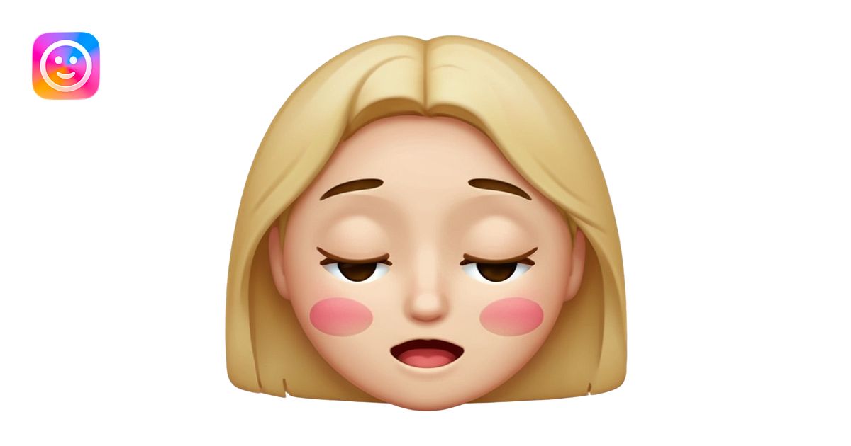 embarrassed, blushing, with closed eyes, and shaped like a traditional ...