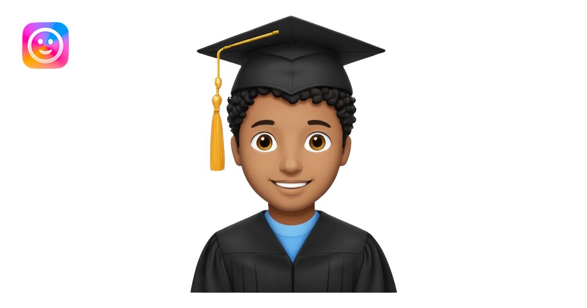 Graduated Students, Male, brown skin, black curly hair, proudly, short ...
