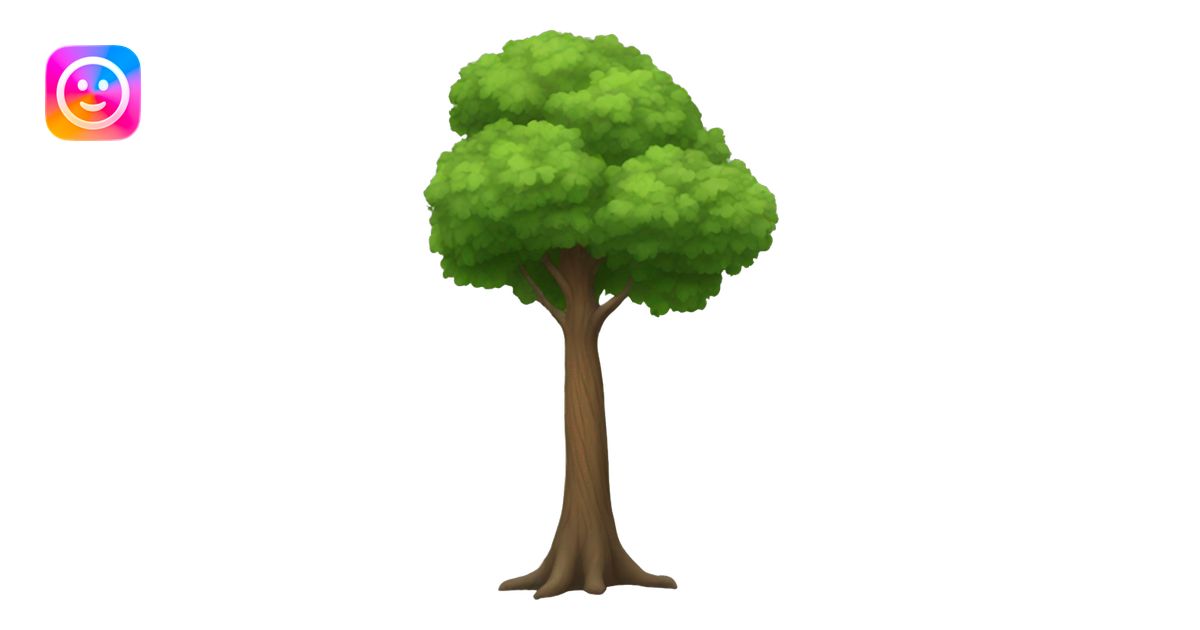 Tall tree emoji | AI Emoji Generator