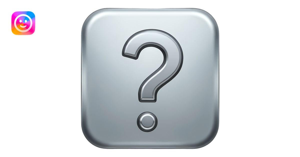 i dont know, question, question mark emoji | AI Emoji Generator