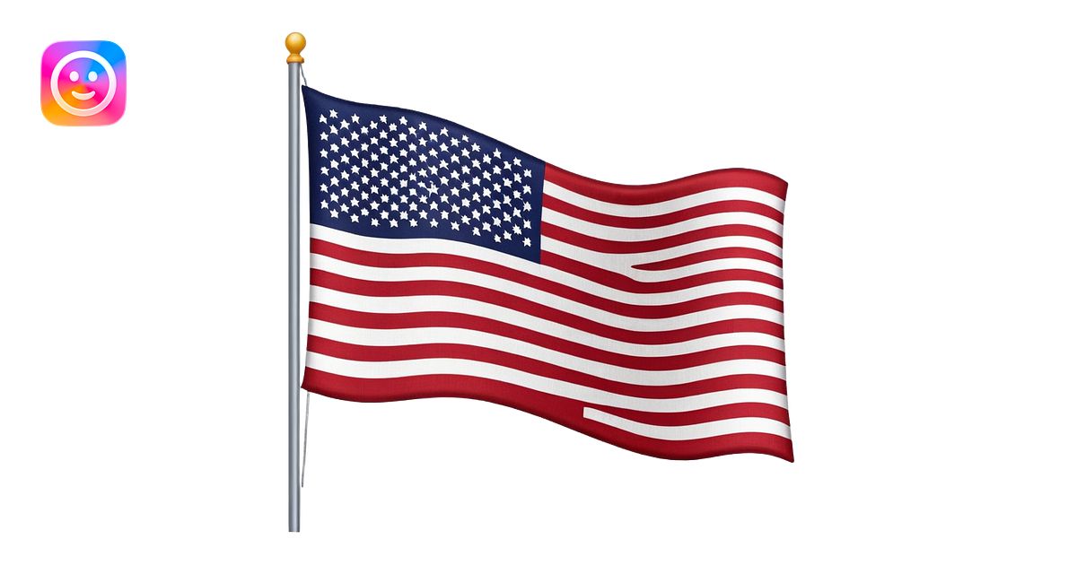 Upside down US flag emoji | AI Emoji Generator