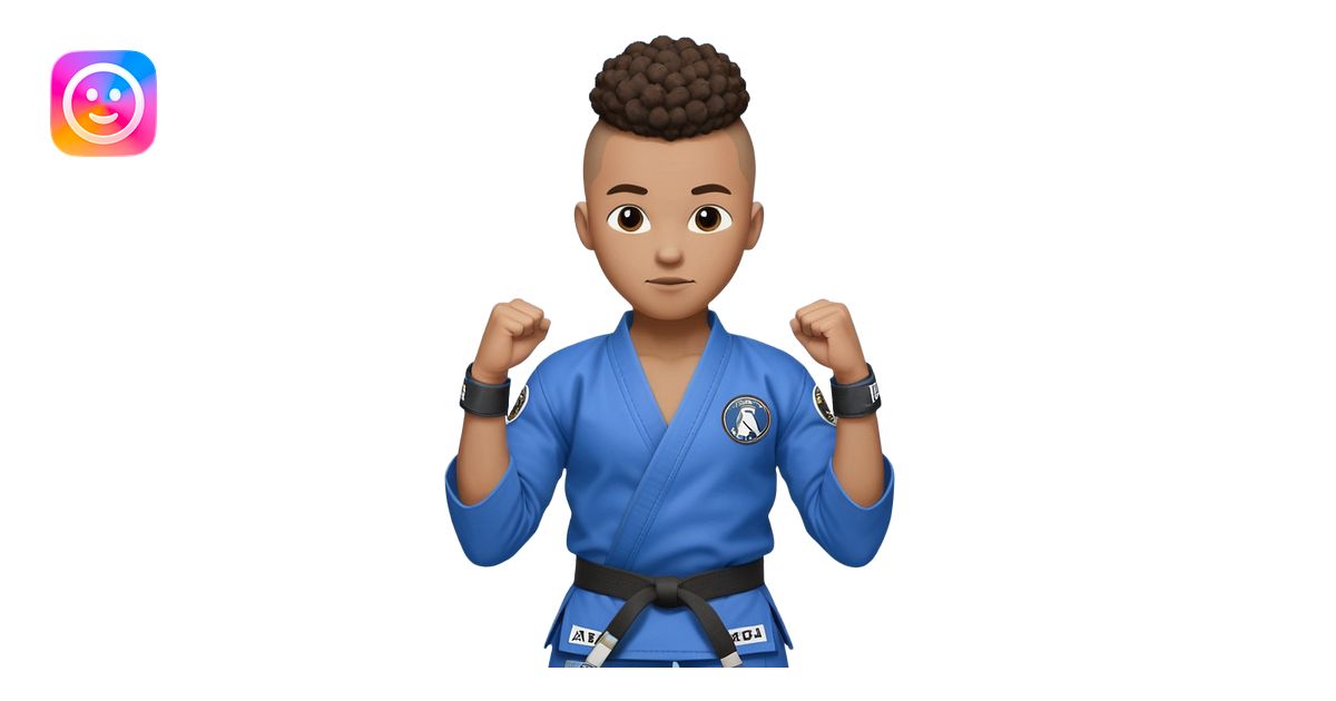 black karate instructor with pony tail afro hair and shaved bald sides ...