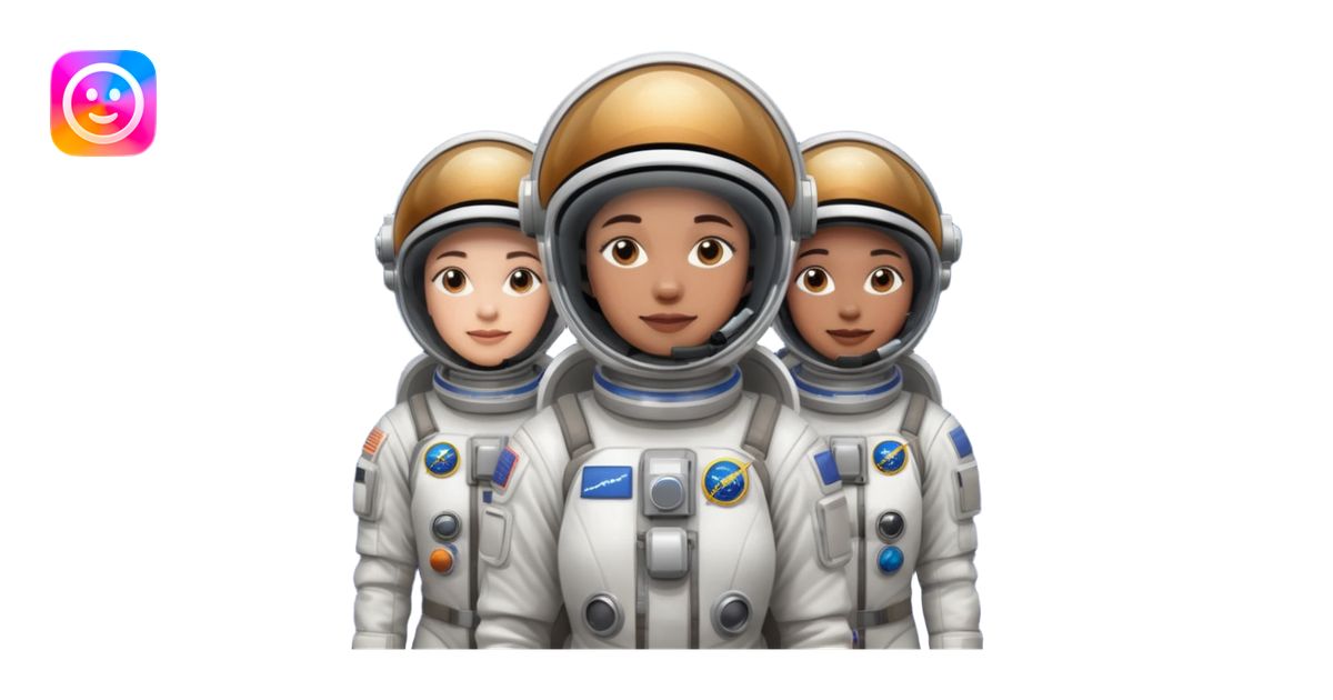 Space Station Crew emoji | AI Emoji Generator
