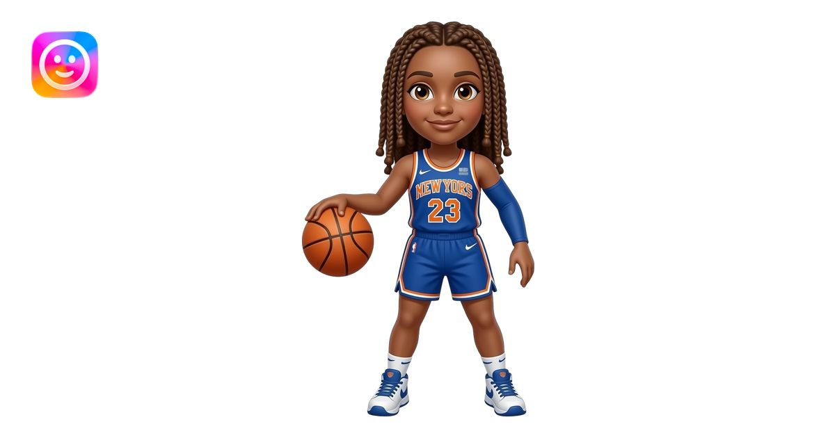 light skin female with brown box braids hazel eyes playing basketball ...