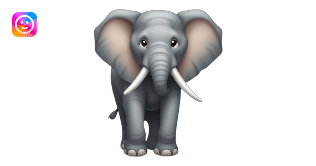 Éléphant musclé emoji | AI Emoji Generator
