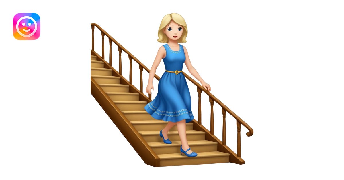woman going upstair emoji | AI Emoji Generator