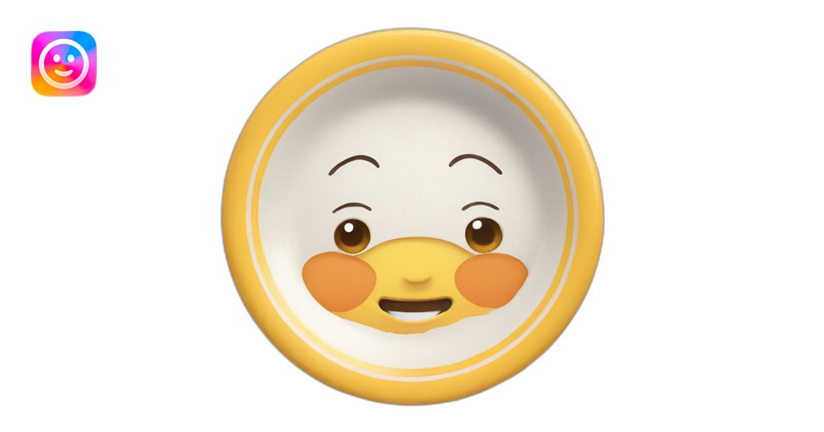 cute plate emoji | AI Emoji Generator