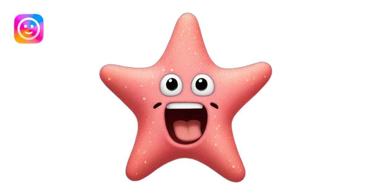 Patrick star emoji | AI Emoji Generator
