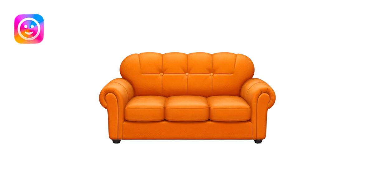 sofa from the TV series Friends emoji | AI Emoji Generator
