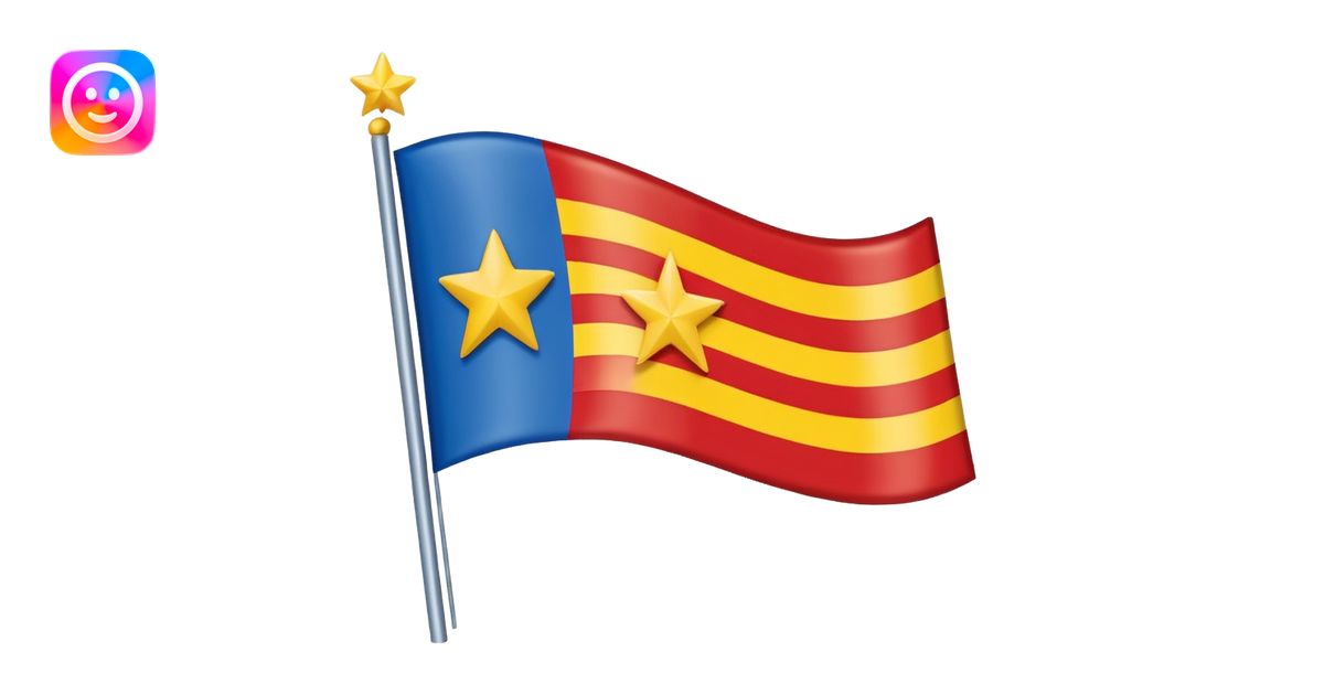 Make an a flag that is red blue red it’s a yellow star in the middle no ...