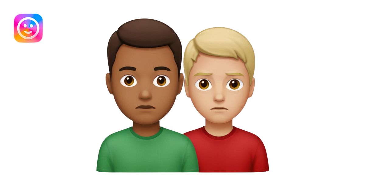 Indifference - 2 people with one facing right and the other facing left ...