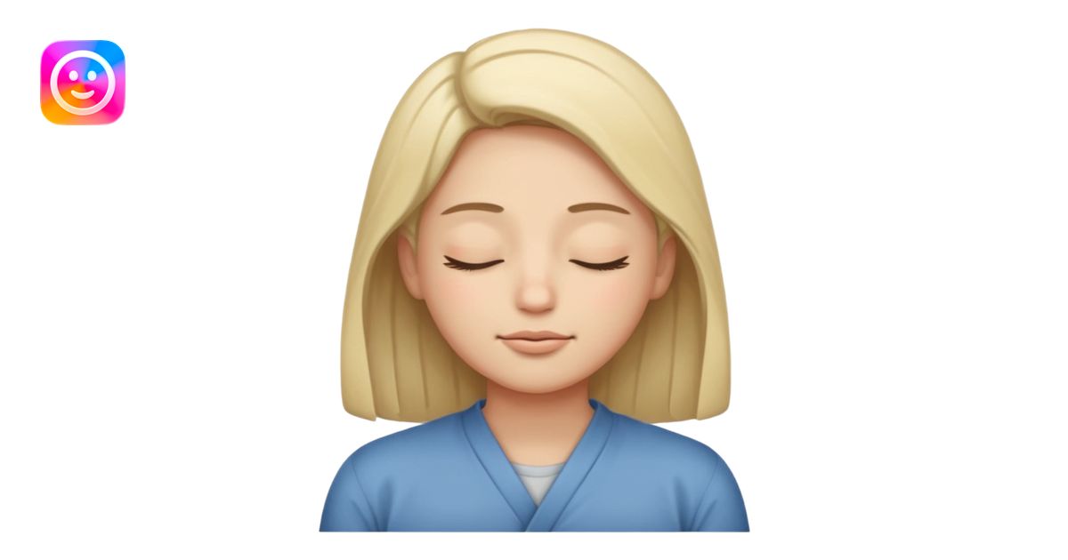 The human face with close eyes and bleh😌 emoji | AI Emoji Generator