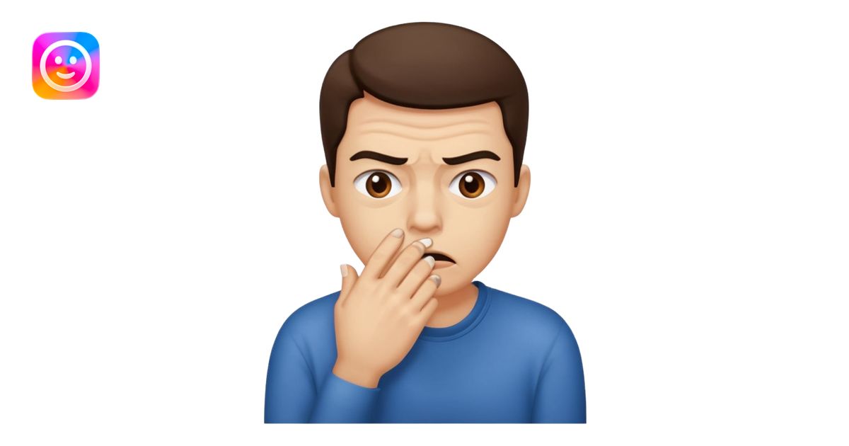 Biting nails. emoji | AI Emoji Generator