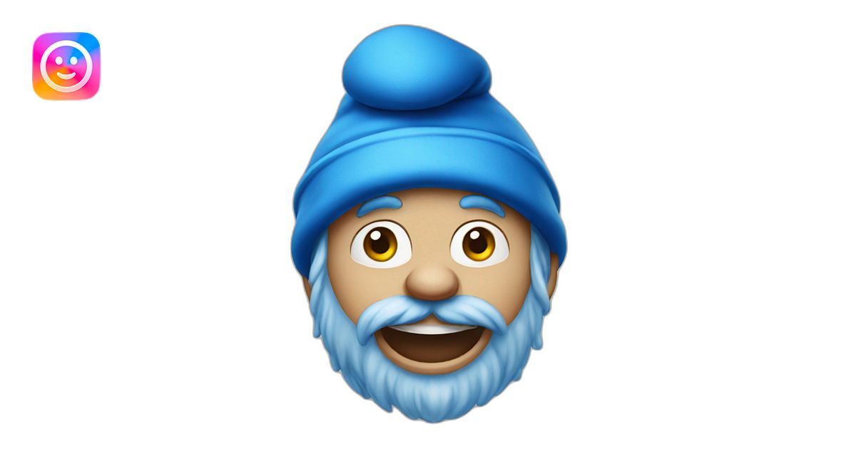 Realistic smurf emoji | AI Emoji Generator