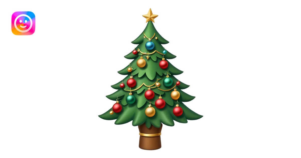 Christmas tree emoji | AI Emoji Generator