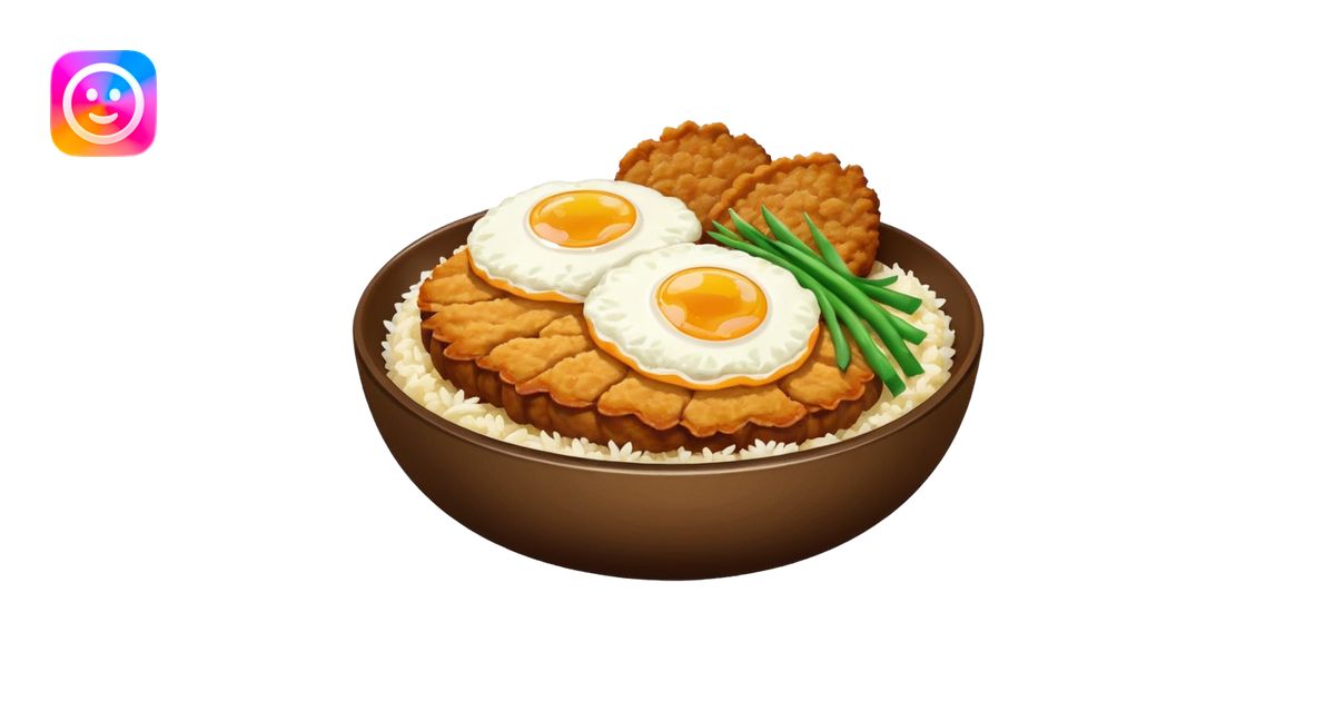katsudon in a bowl emoji | AI Emoji Generator