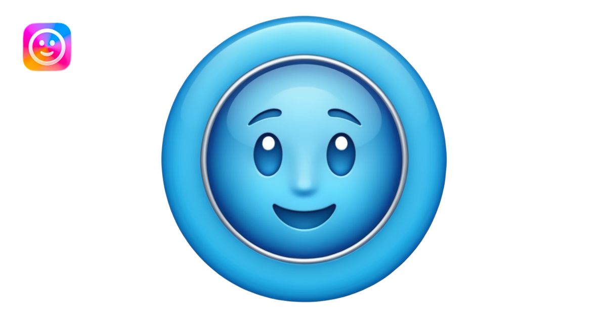 Certified blue color emoji | AI Emoji Generator