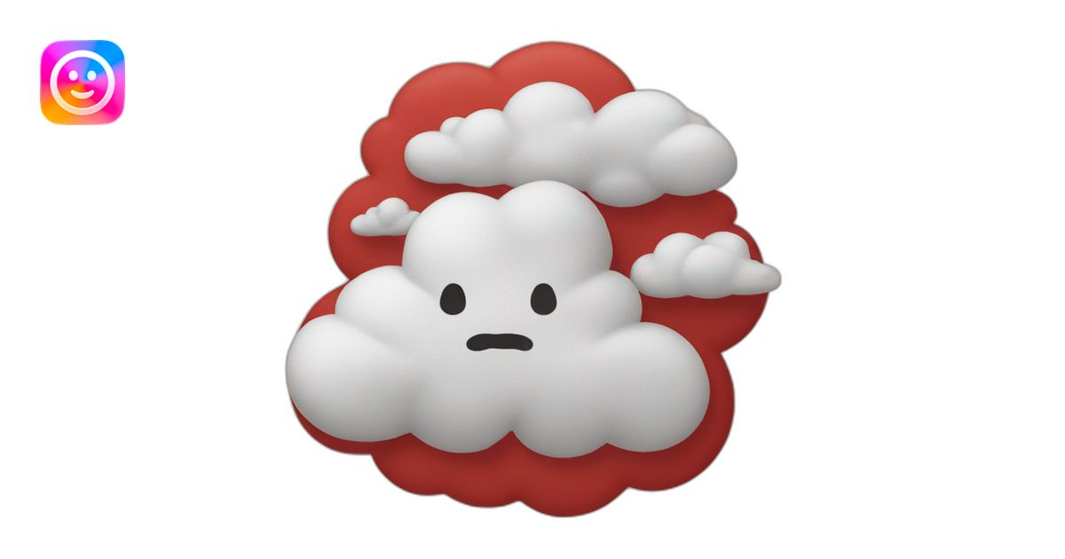 red cloud emoji | AI Emoji Generator