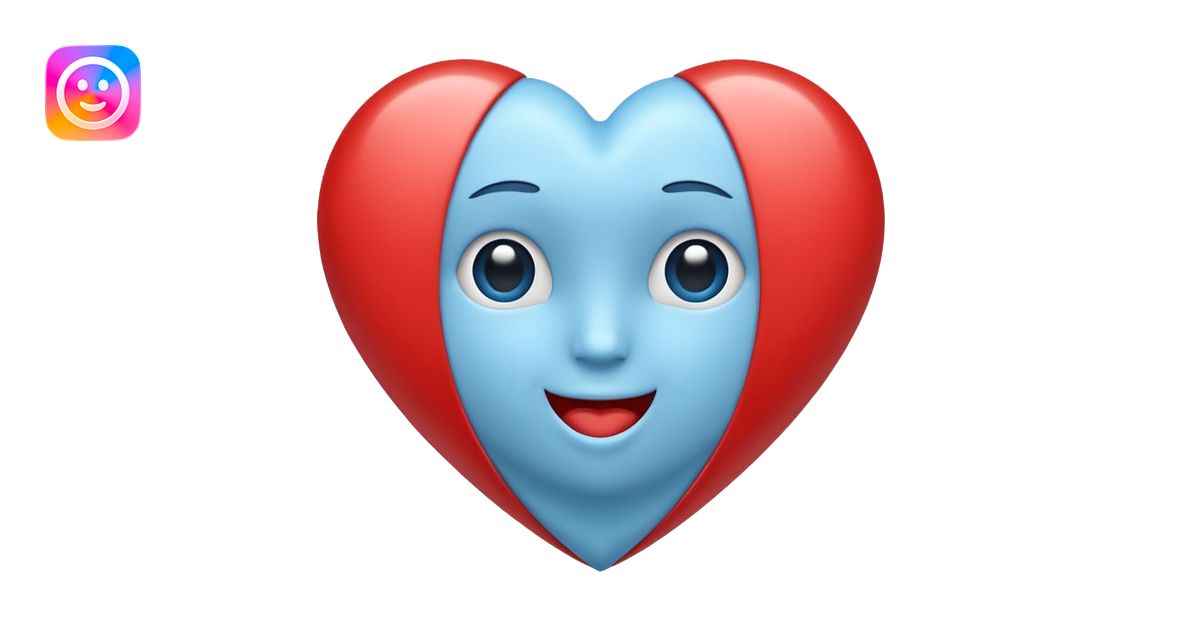 Soft blue love emoji emoji | AI Emoji Generator