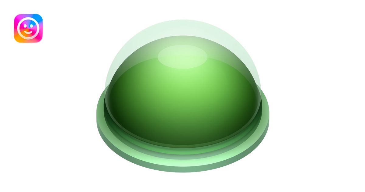 Green dome emoji emoji | AI Emoji Generator