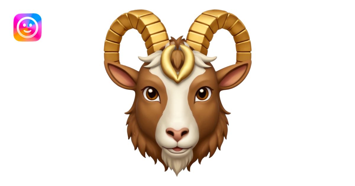 Una cabra macho con flow de rapero emoji | AI Emoji Generator