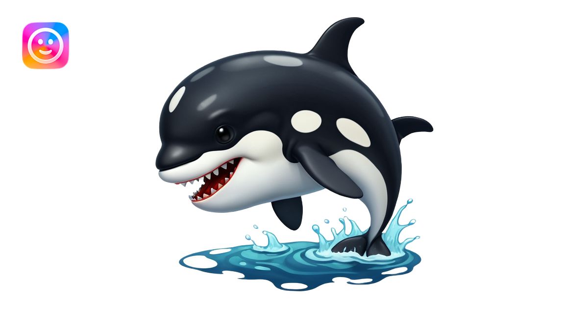orca as a zombie emoji | AI Emoji Generator