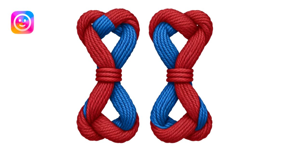 two connecting threads emoji | AI Emoji Generator