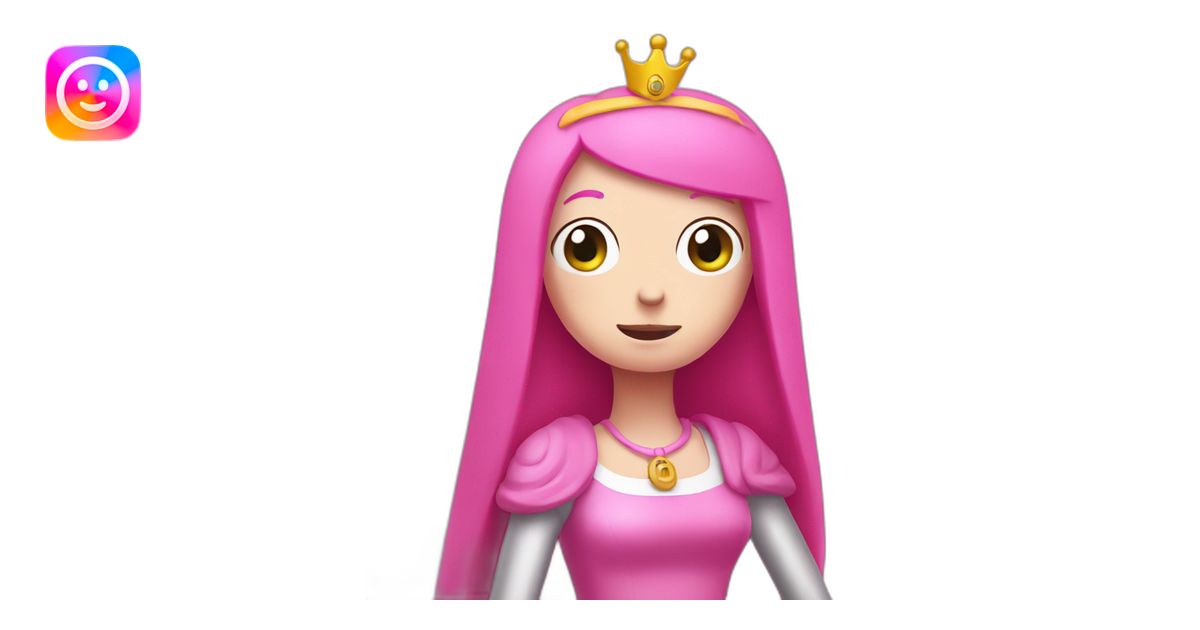 Princess Bubblegum adventure time emoji | AI Emoji Generator