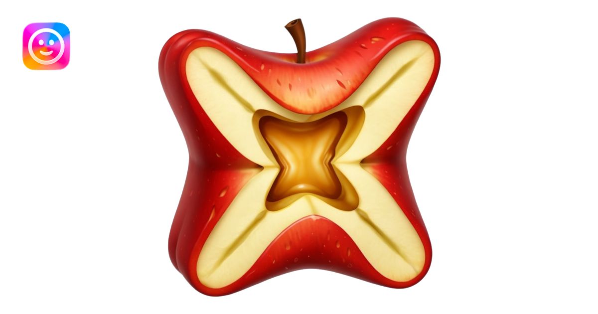 Apple core emoji | AI Emoji Generator