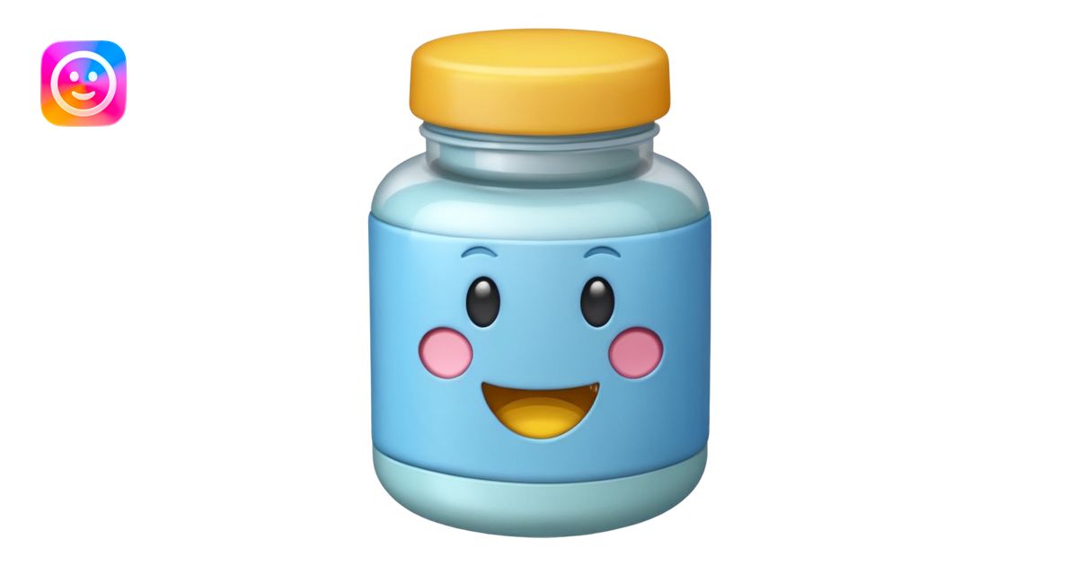 emoji de un frasco de pastillas emoji | AI Emoji Generator