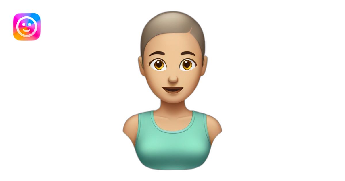 Woman shave her Head emoji | AI Emoji Generator