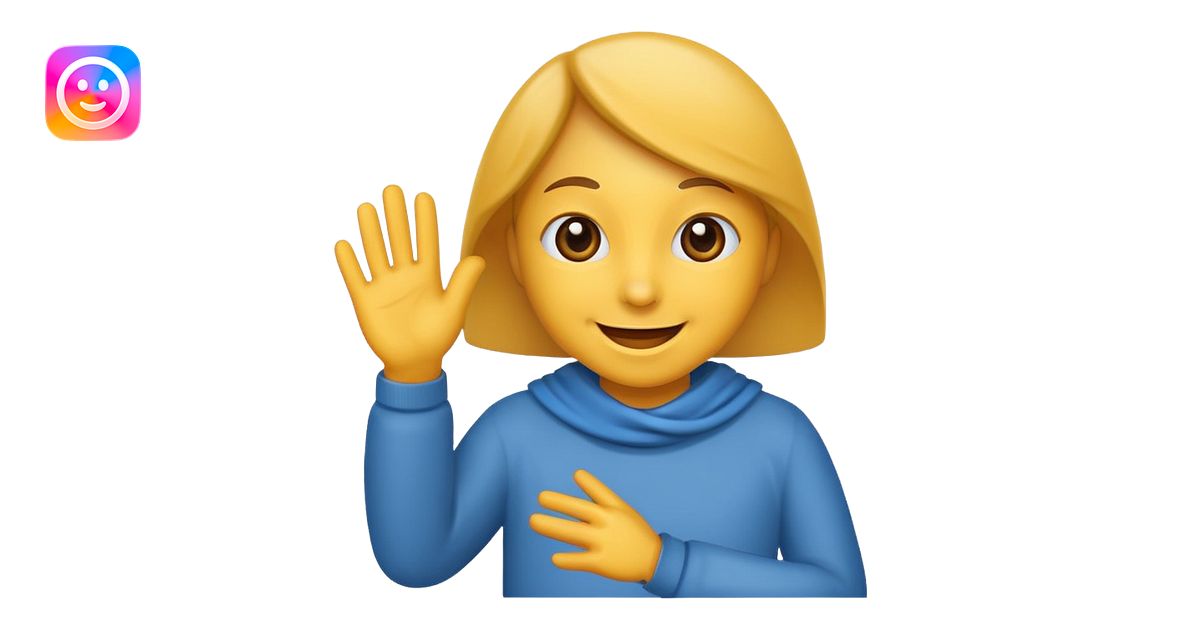 Hi emoji | AI Emoji Generator