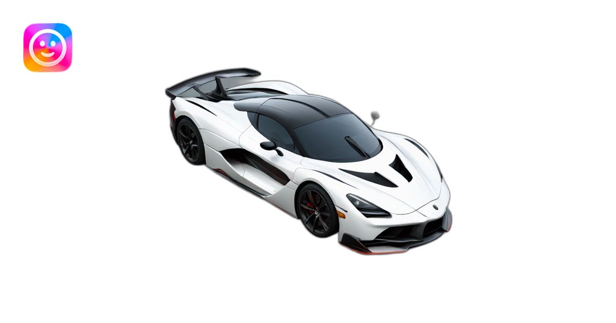 a hypercar drifting emoji | AI Emoji Generator