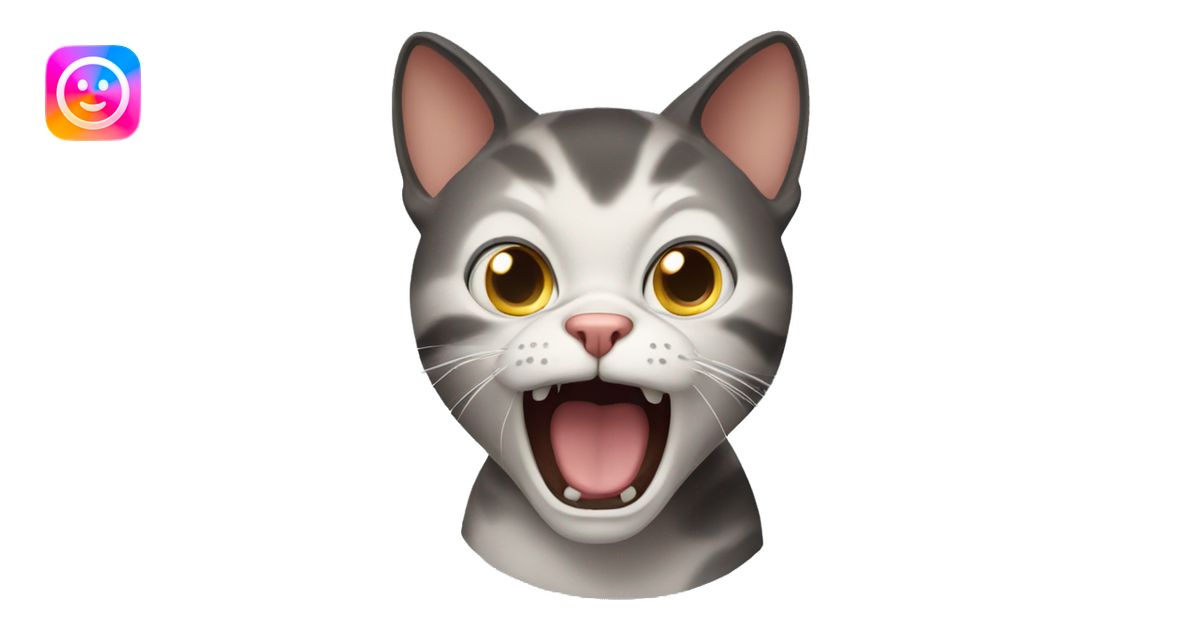 Scared cat emoji | AI Emoji Generator