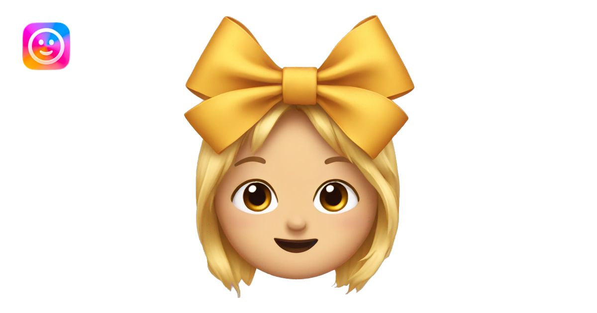 Cute bow emoji | AI Emoji Generator
