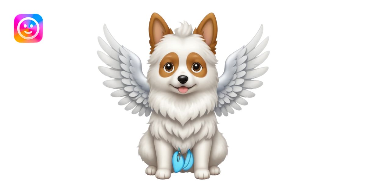 Perrito con alas emoji | AI Emoji Generator
