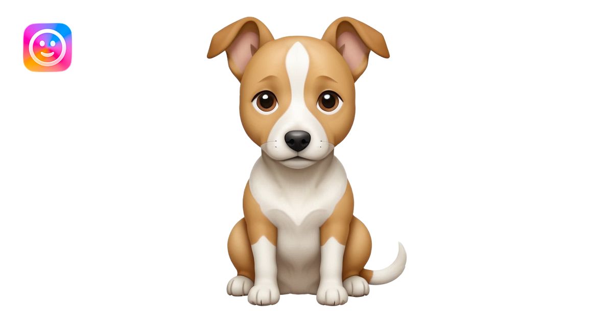 a full body facing front on of a buff white beagle cross jack russell ...