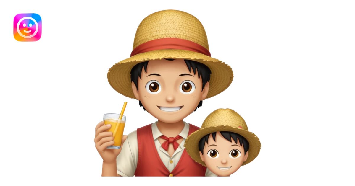 Luffy with ace and sabo emoji | AI Emoji Generator