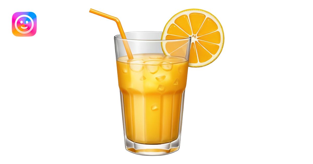 Sharp cheddar lemonade with cheddar on glass emoji | AI Emoji Generator