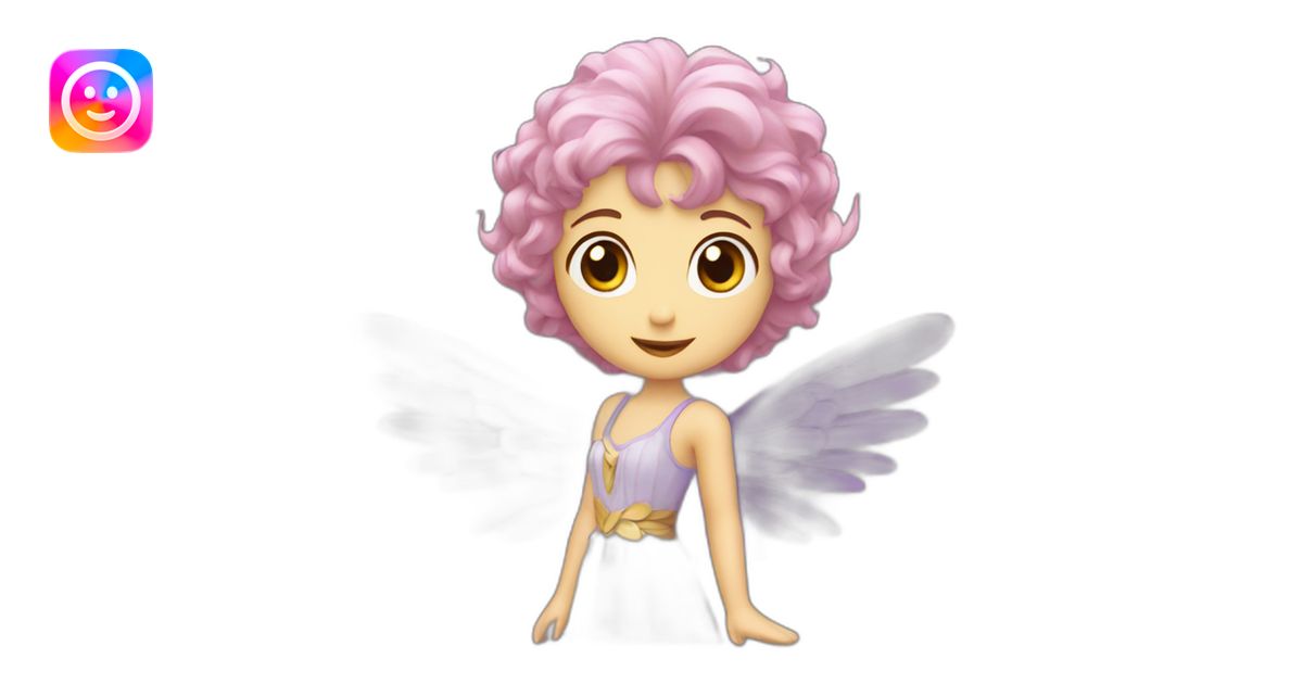 Une fée en entier avec des ailes emoji | AI Emoji Generator