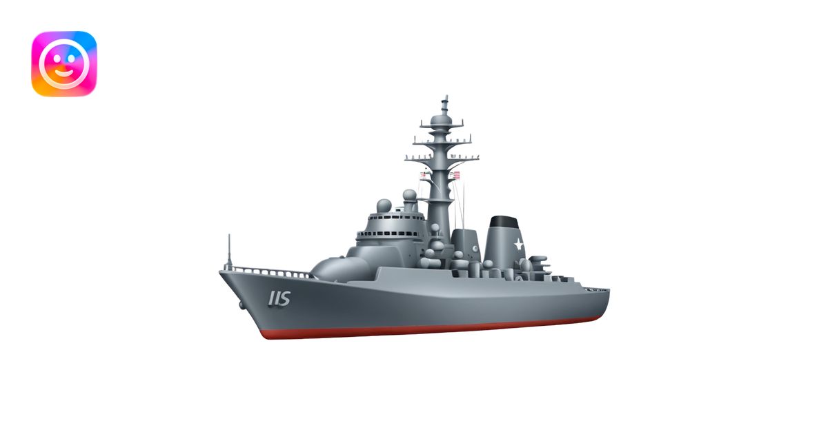 A naval destroyer ship emoji | AI Emoji Generator